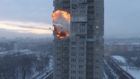 a ballistic missile hits a panelized high-rise b