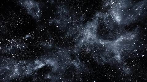 "Deep cosmic void background, infinite black spa