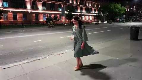 Walking down the catwalk