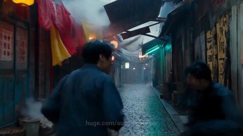 Fast paced China town back all.. AI Video from AussieBoomer