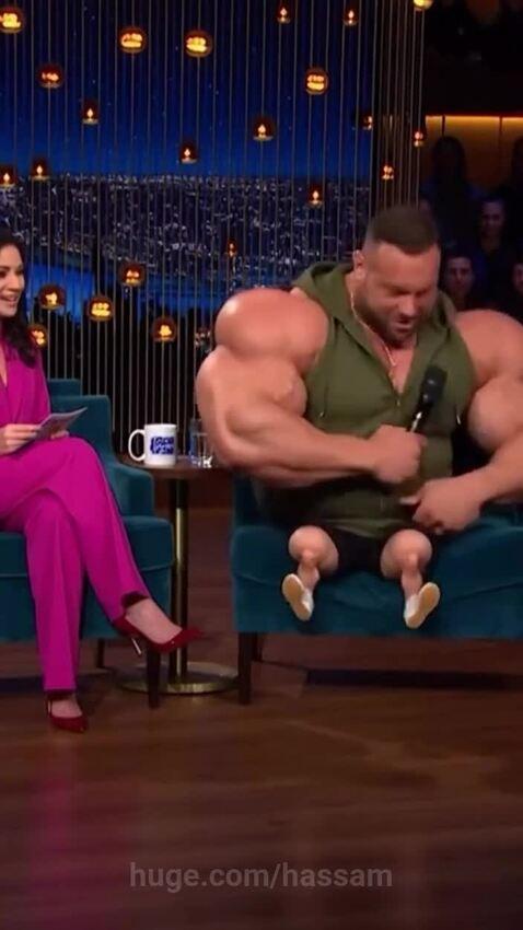 Man's Hilarious Leg Workout Fail AI Video from Hassam - HUGE